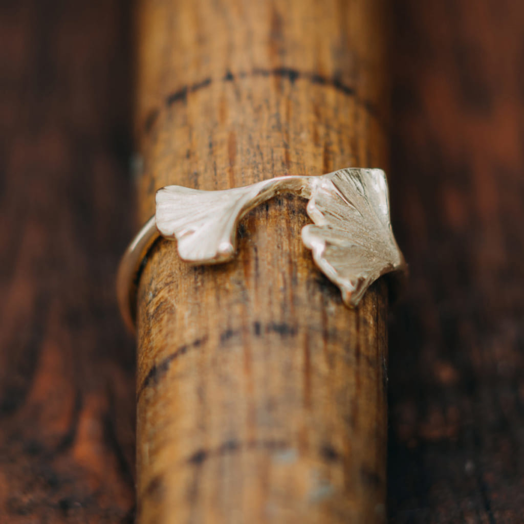Classic Gingko Leaf ring // 18K Gold - Atelier Shinji Ginza